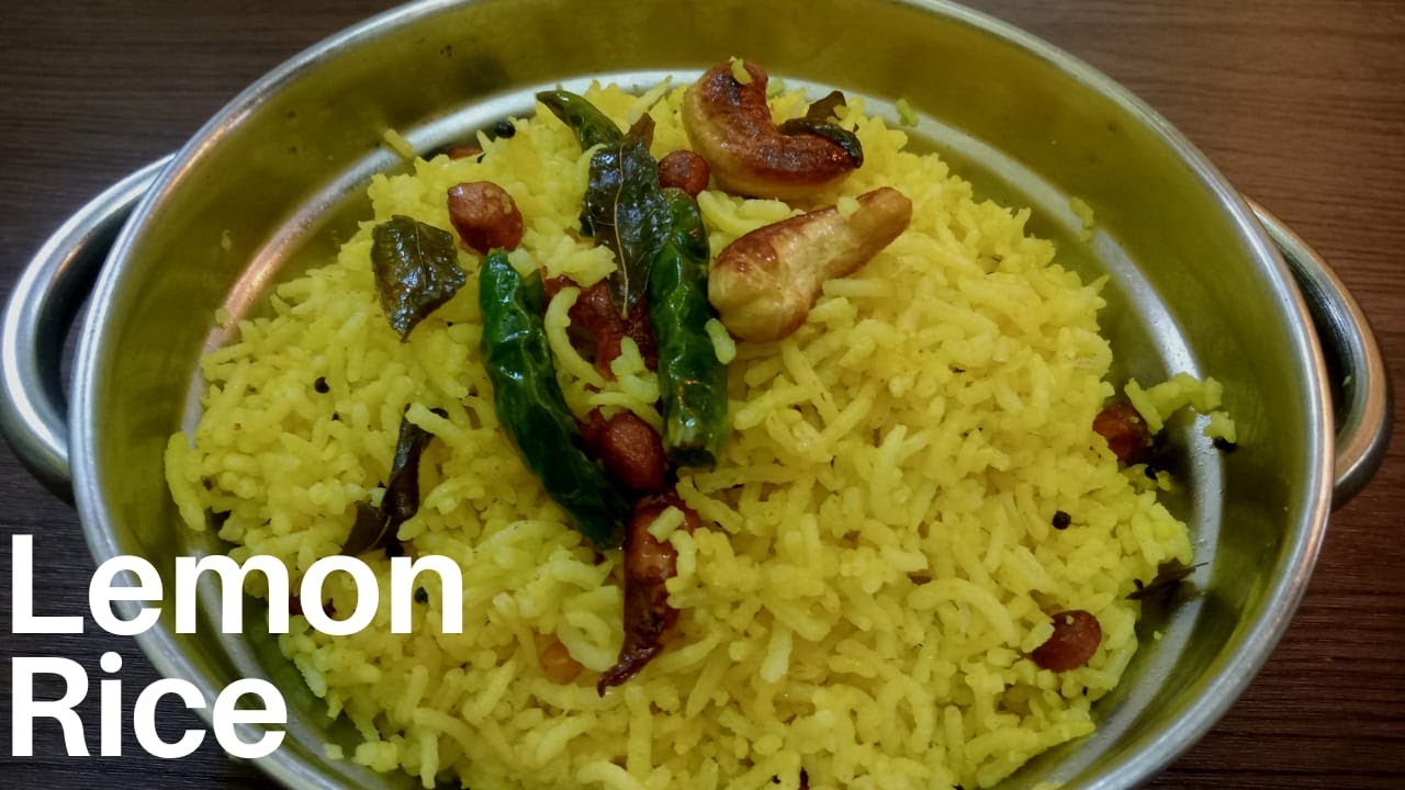 Lemon Rice easy recipe | साउथ इंडियन लेमन राइस निम्बू चावल | Awake ...