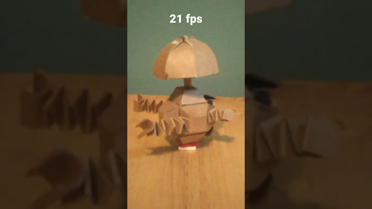 rotating cardboard robot animation #6 - YouTube