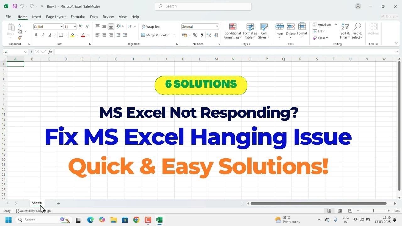 😡 Excel FREEZING? 🧊 6 INSTANT Fixes to Stop the Hangs NOW! - YouTube