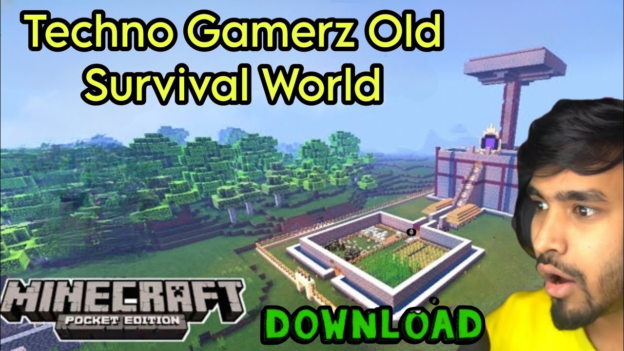 Download Techno Gamerz Old Minecraft World For Pocket edition ...