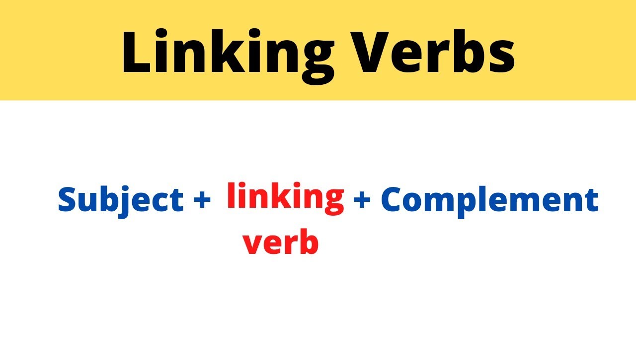 Linking Verbs/ Linking Verbs in English Grammar - YouTube