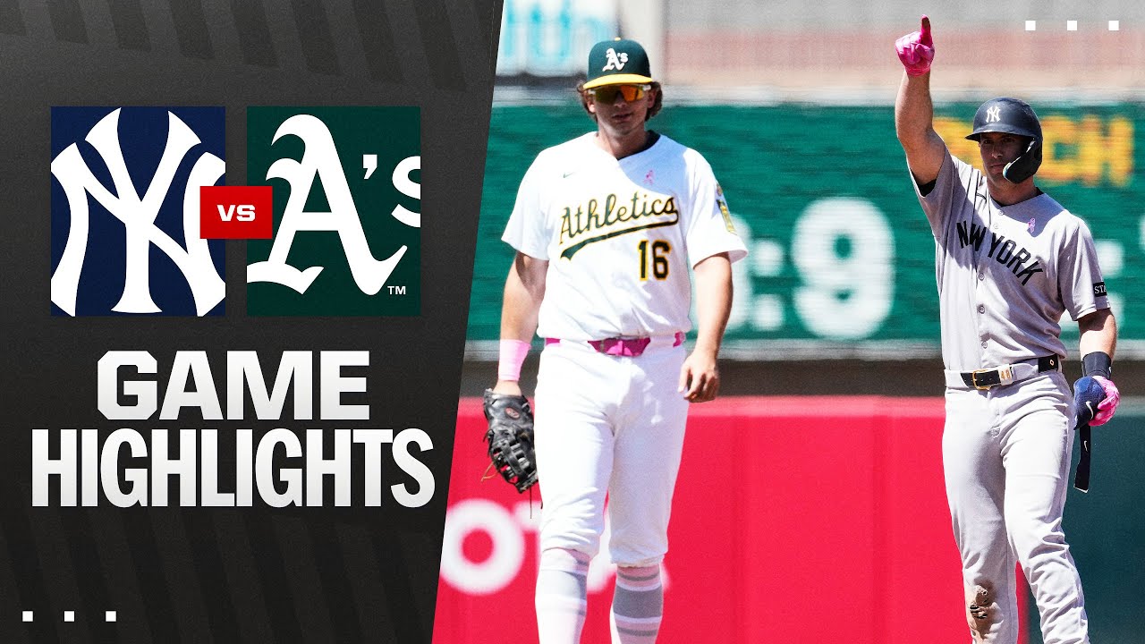 Yankees vs. A's Game Highlights (5/11/25) | MLB Highlights - YouTube