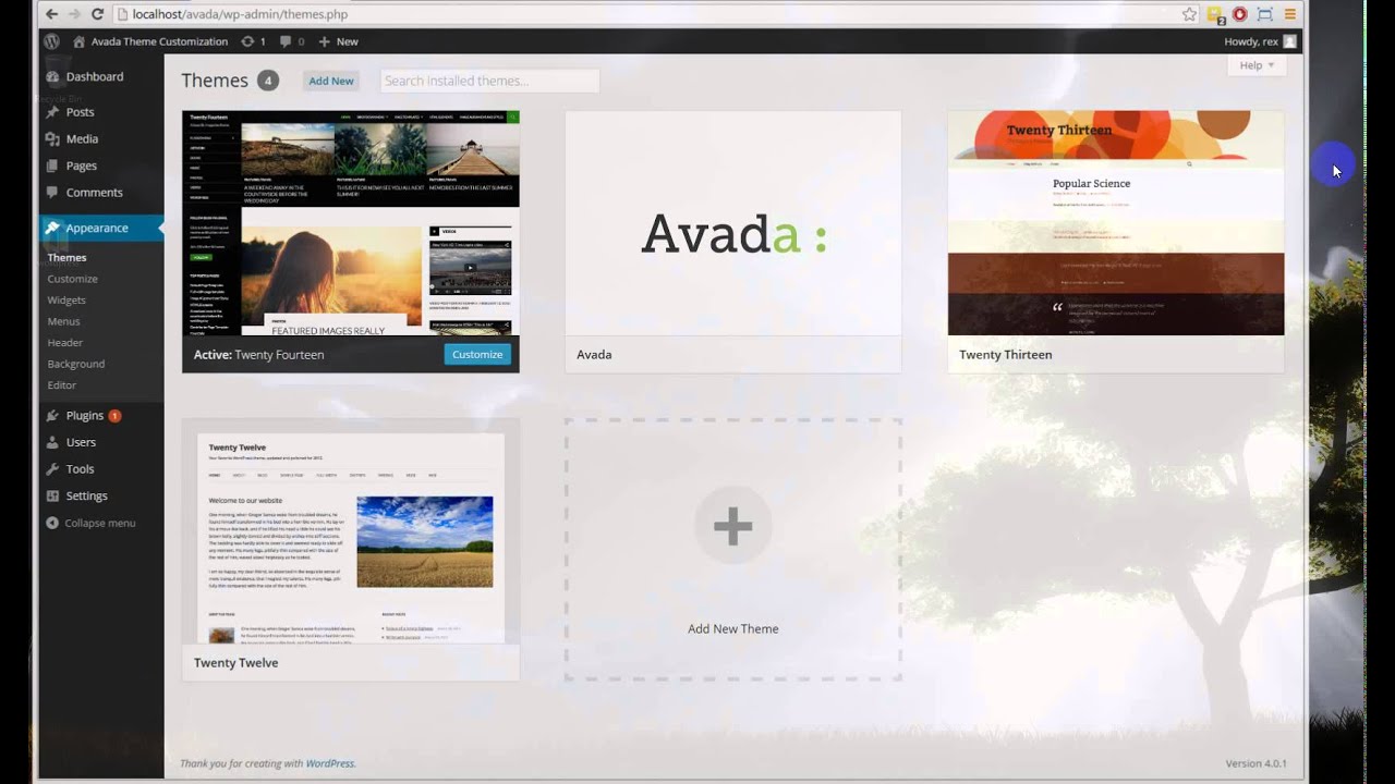 How to Customize Avada Theme Part #1 - YouTube