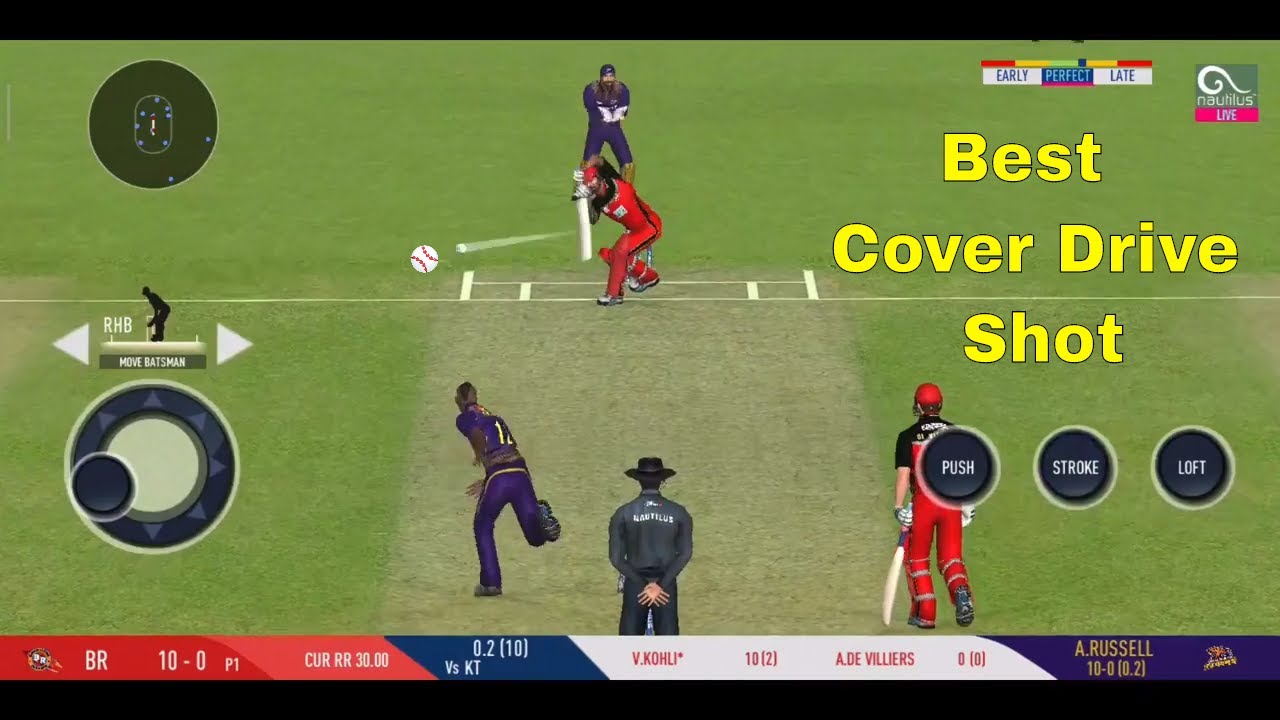 How to Play Cover Drive Shot in Real Cricket 19 || Virat Kohli Cover ...