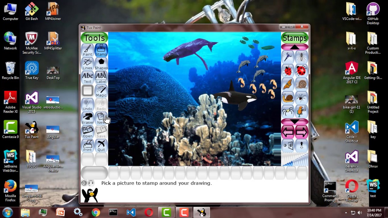 Tux Paint tutorial By Dhruv - YouTube