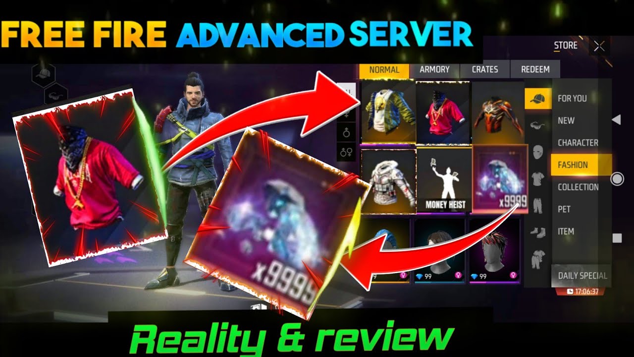 Free fire Advanced server reality ||free fire advanced server OB35 ...