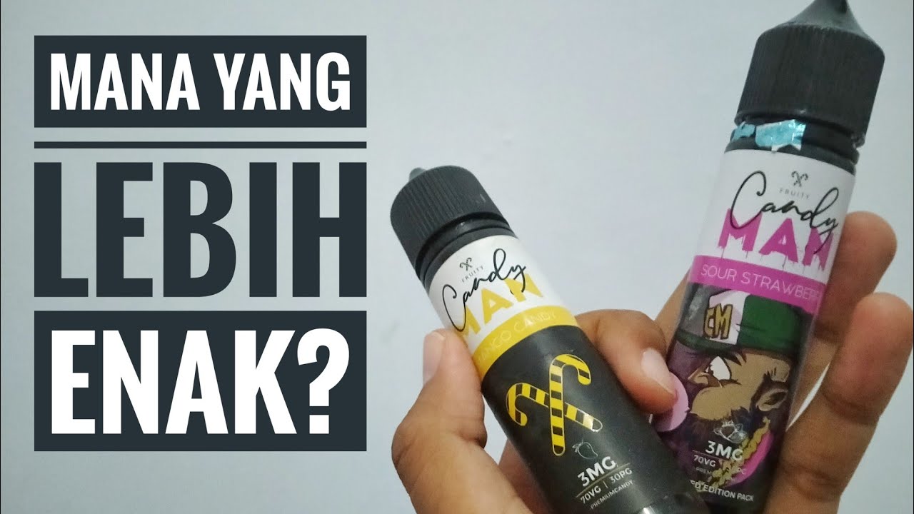 [review] Candyman Strawberry & Mangga - Liquid enak, dinginnya pas ...