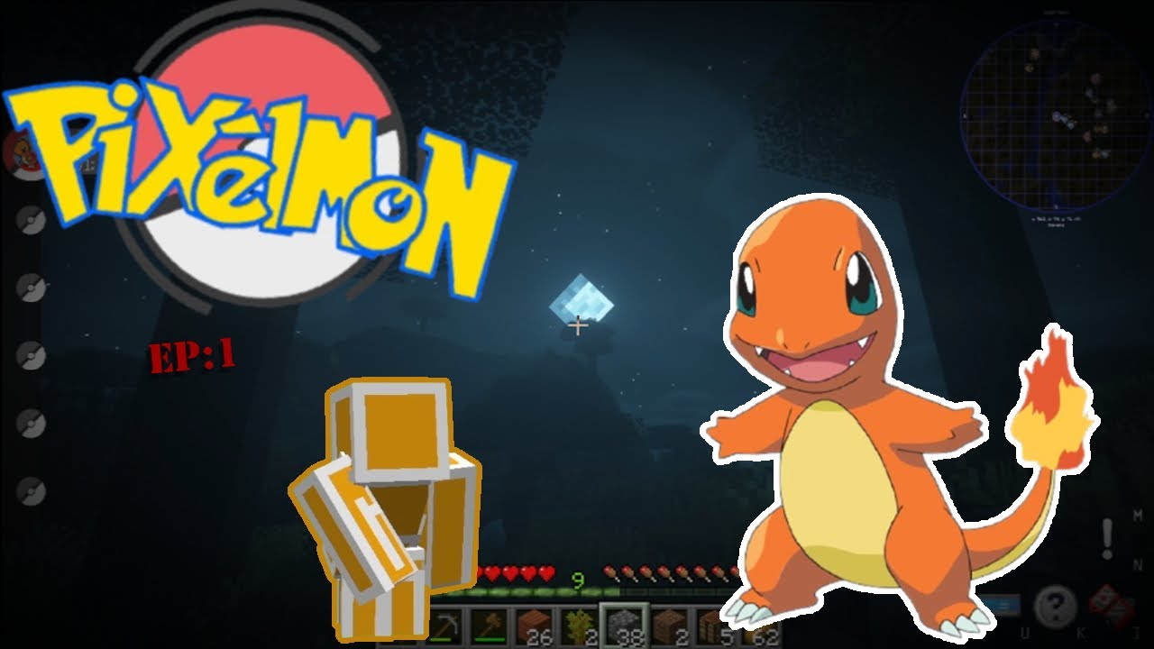 Pixelmon ep 1 charmander - YouTube