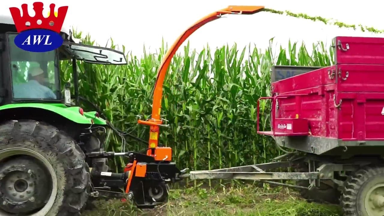 Forage harvester silage machine - YouTube