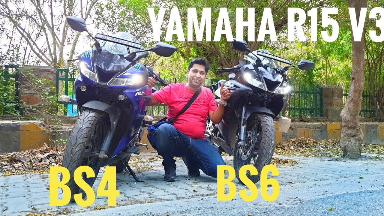 R15 BS6 VS BS4 COMPARISON - YouTube