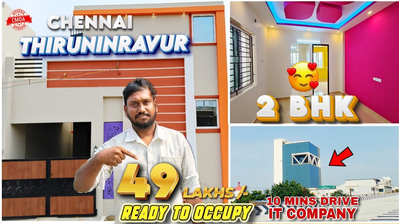 Just ₹49 Lakhs/- Individual House For Sale in Chennai Thiruninravur🤩 ...