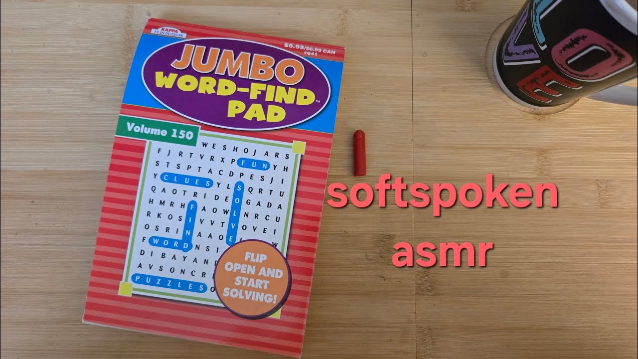 ASMR wordsearch 20. One Word Movie Titles vol.150 [softspoken] - YouTube