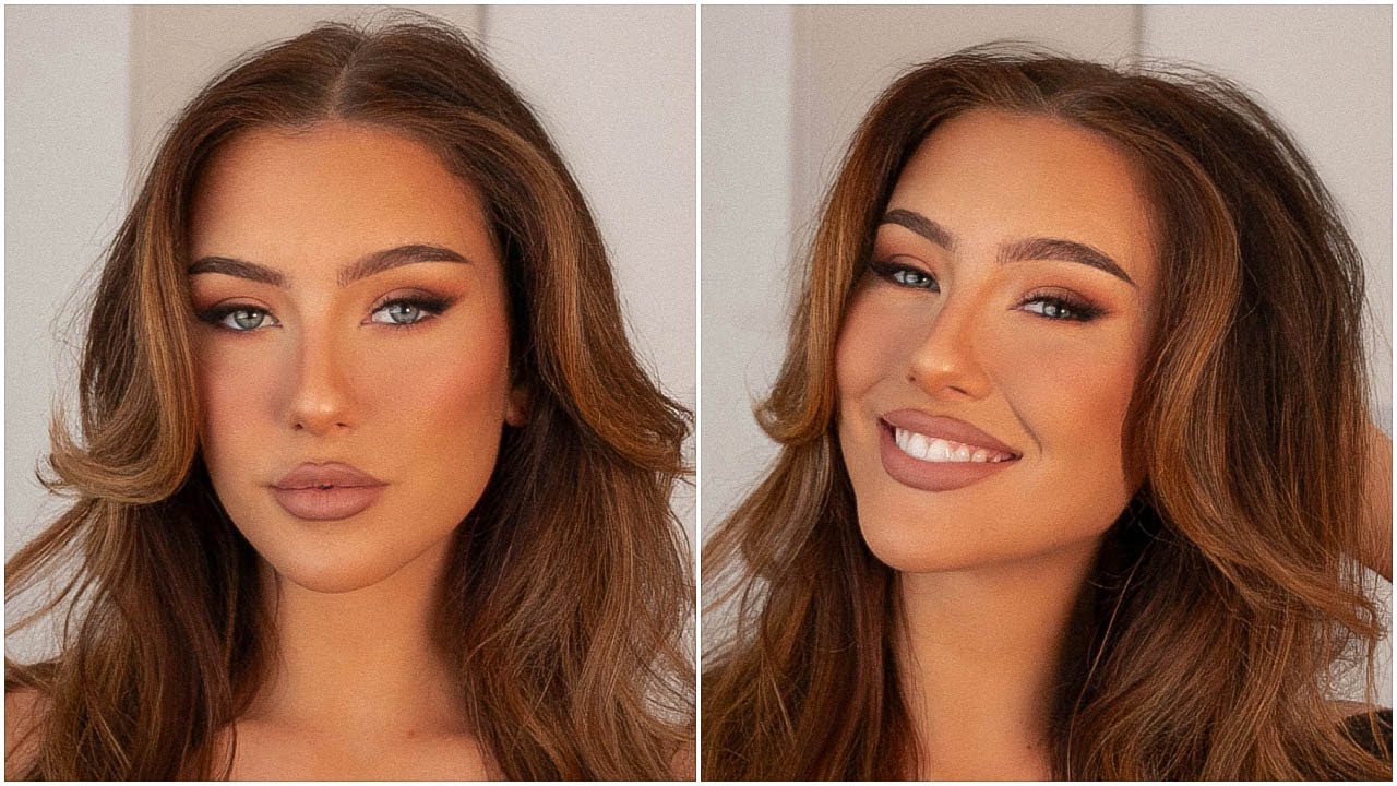 sultry 90s supermodel makeup tutorial (my fav smokey eye & nude lip ...