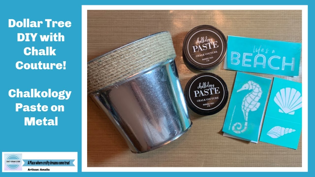 Dollar Tree Beach Decor DIY with Chalk Couture- Easy as 1-2-3!- Working ...