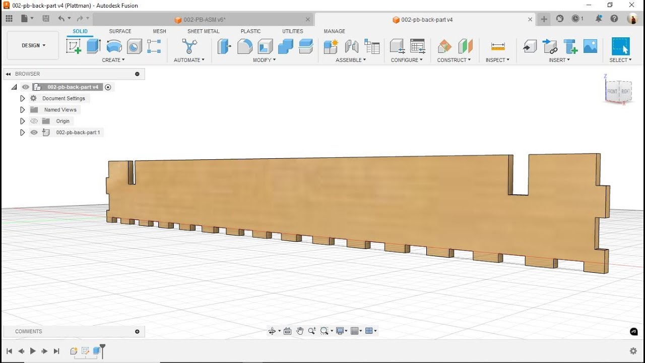 Designing the Back Panel of the Ortho Iso Parts Box - YouTube