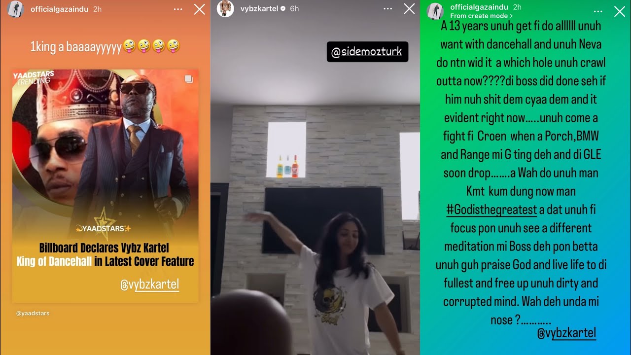 VYBZ KARTEL GOT SIDEM DANCING FOR HIM IN THE BEDROOM OMG GAZA INDU DISS ...