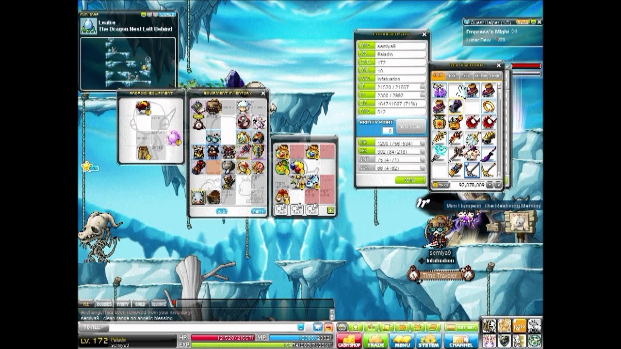 Maplestory Paladin equips/range - YouTube