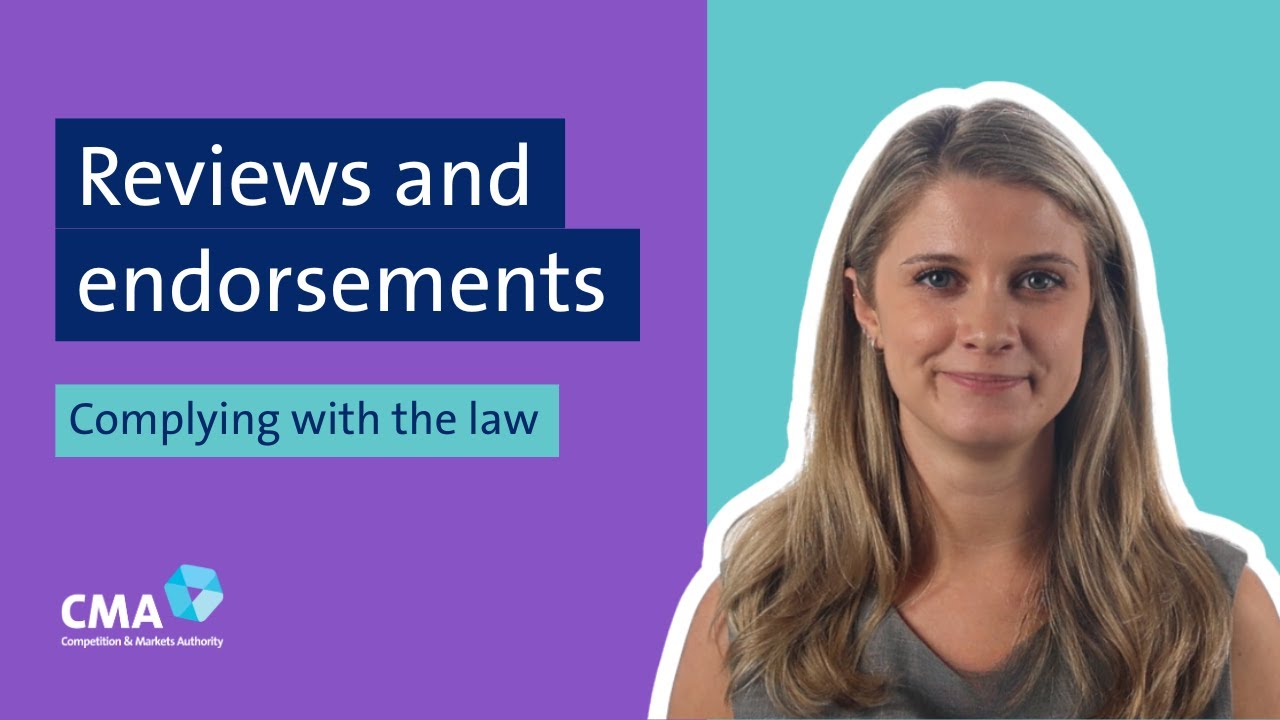 Reviews and endorsements | Complying with the law - YouTube