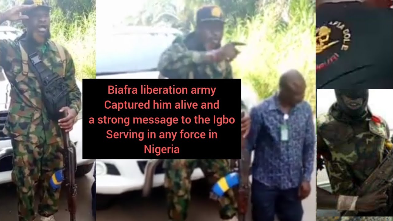 Biafra Liberation Army captured one of Nigeria's agents alive - YouTube