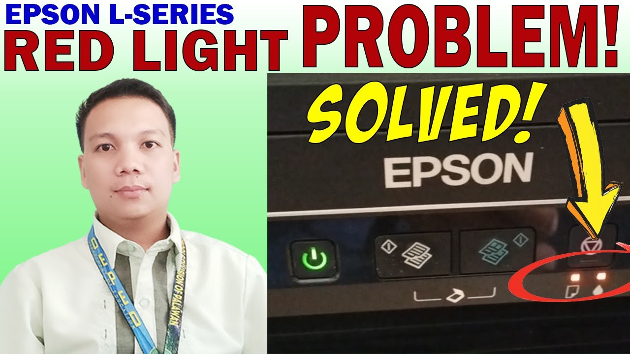 HOW TO FIX RED LIGHT BLINKING OF EPSON L-SERIES? - YouTube