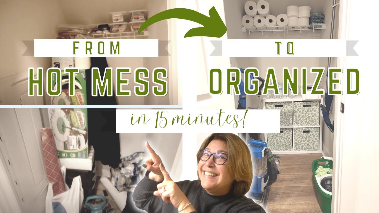 DECLUTTER AND ORGANIZE// MESSY TO MINIMAL// 15 MINUTE CLEANING ...