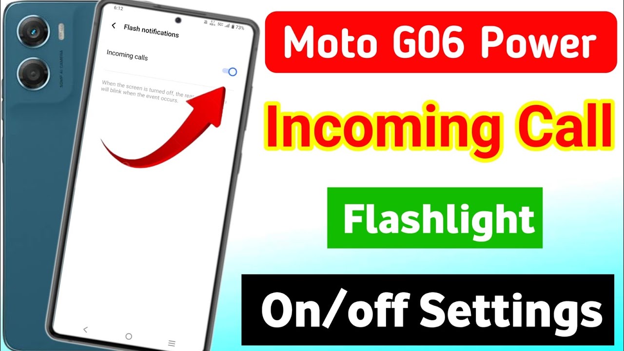 moto G06 power incoming call flash light | moto G06 power 5g incoming ...