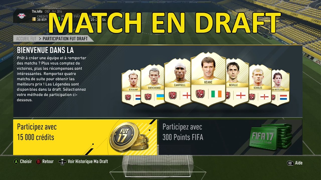 FIFA 17 | MATCH DRAFT premier tour !! - YouTube