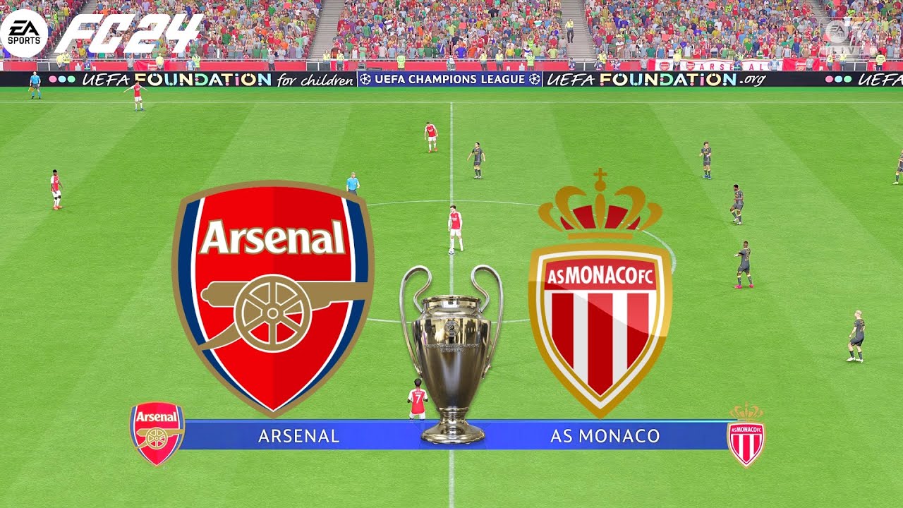 FC 24 | Arsenal vs AS Monaco - UEFA Champions League - PS5™ Gameplay ...