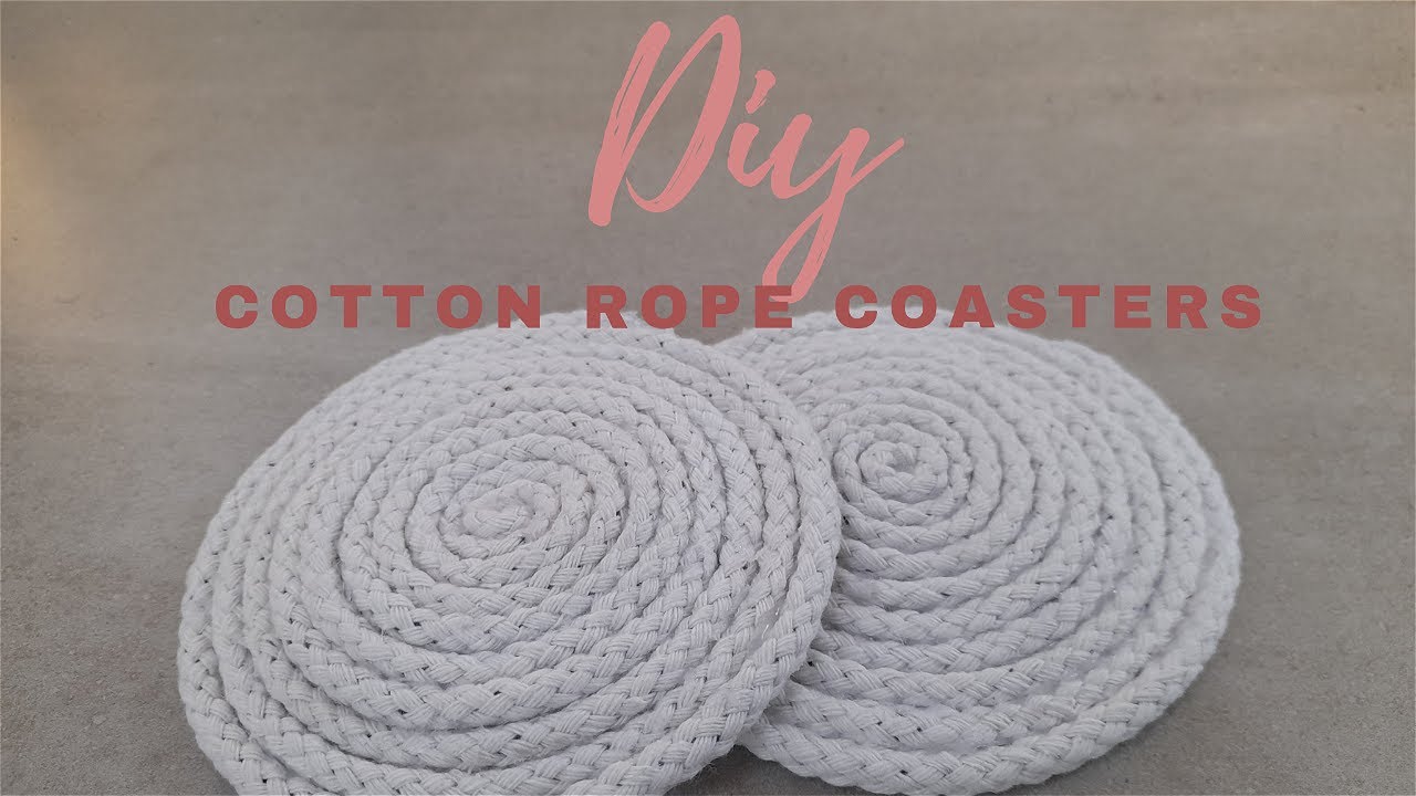DIY Cotton Rope Coasters || Tiffanie Hind - YouTube
