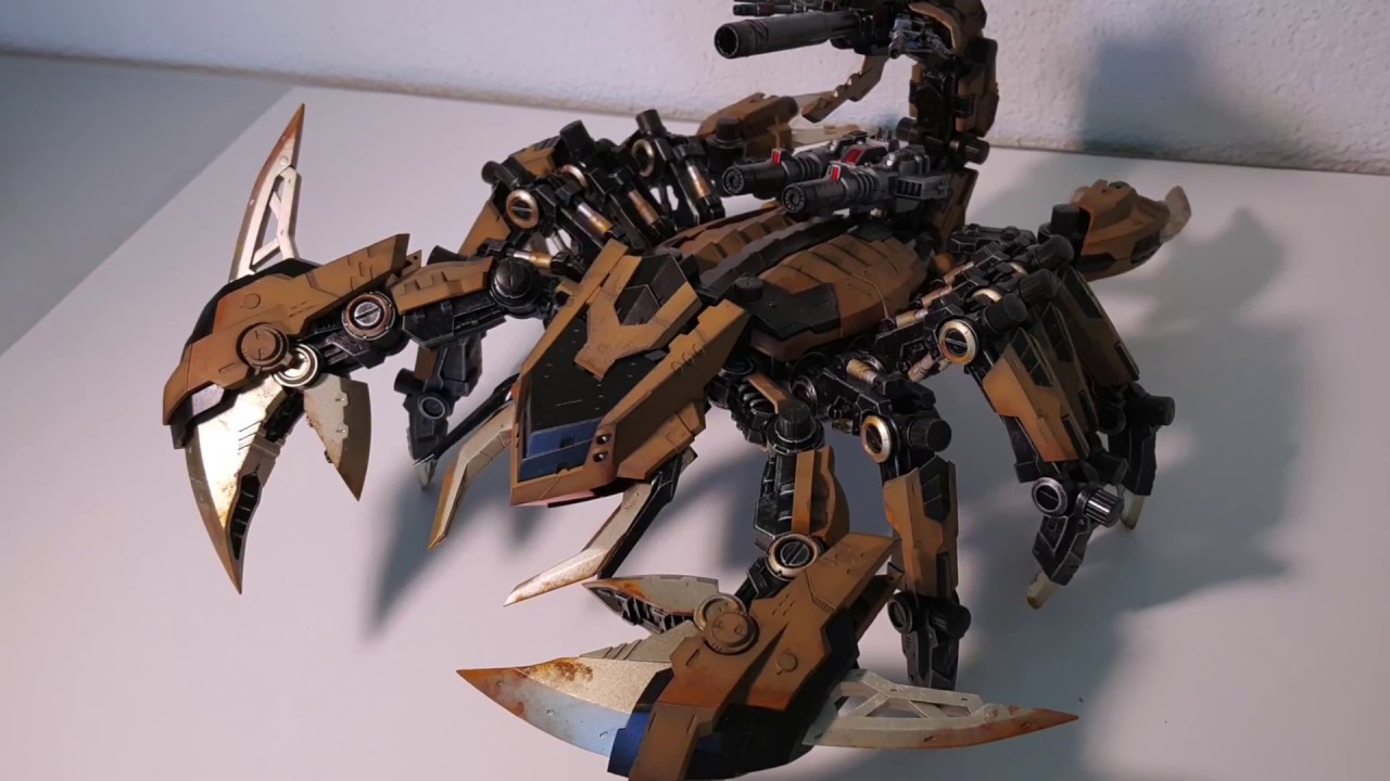 Kotobukiya HMM Death Stinger Painted Build - YouTube