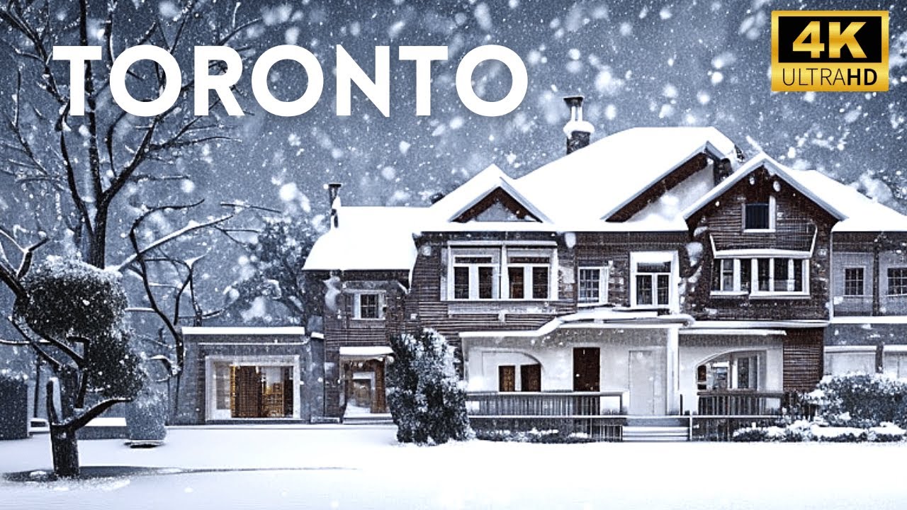 Charming Winter Scenes in Toronto: A Snowy Day for Exploration! (4K ...