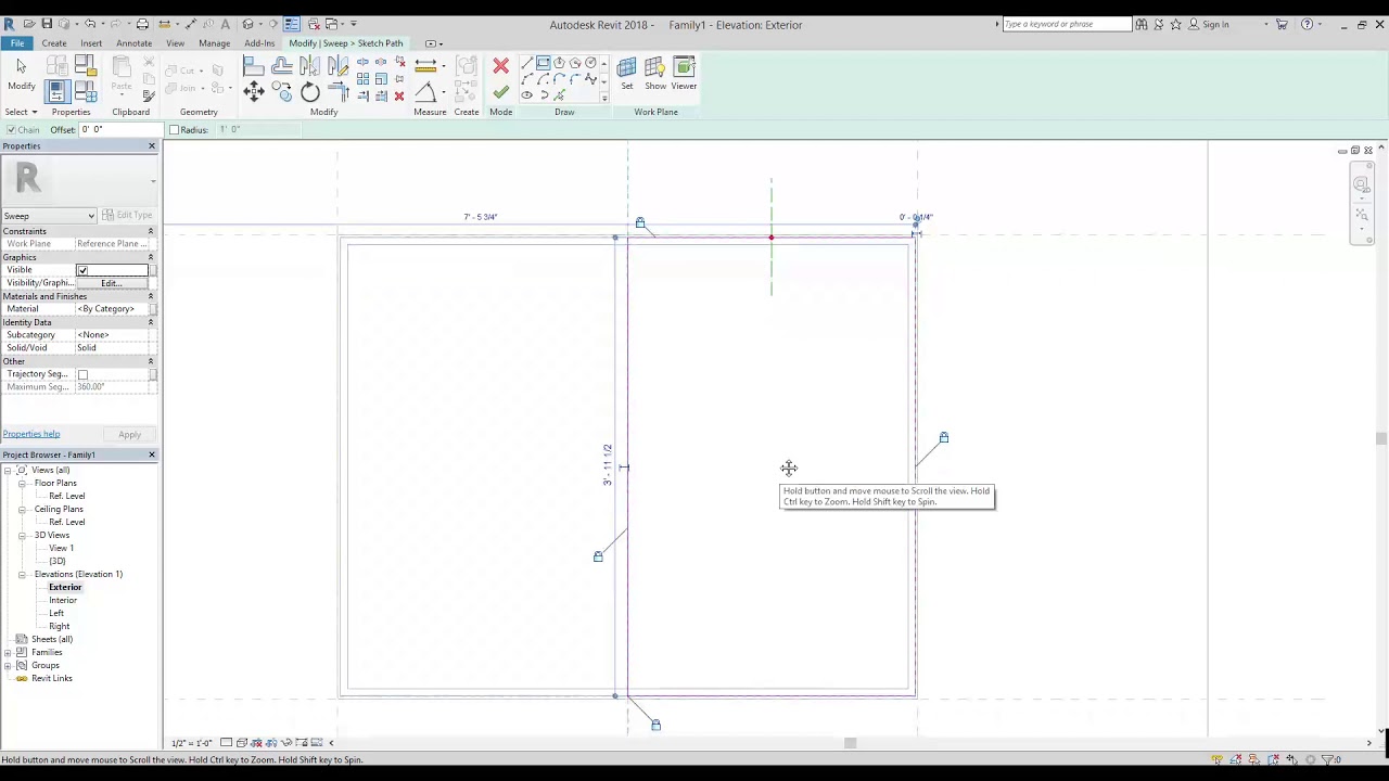 How to create sliding window in Autodesk revit 2018 - YouTube
