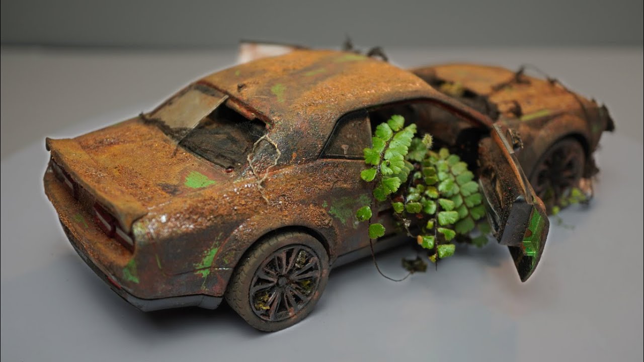 Abandoned Muscle Toy Car Restoration – Custom SRT Inspired Build - YouTube