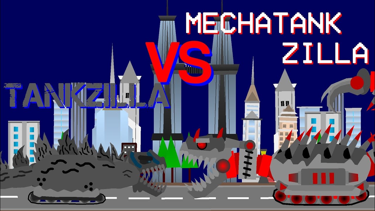 Mechagodzilla vs. godzilla - cartoons about tanks - YouTube