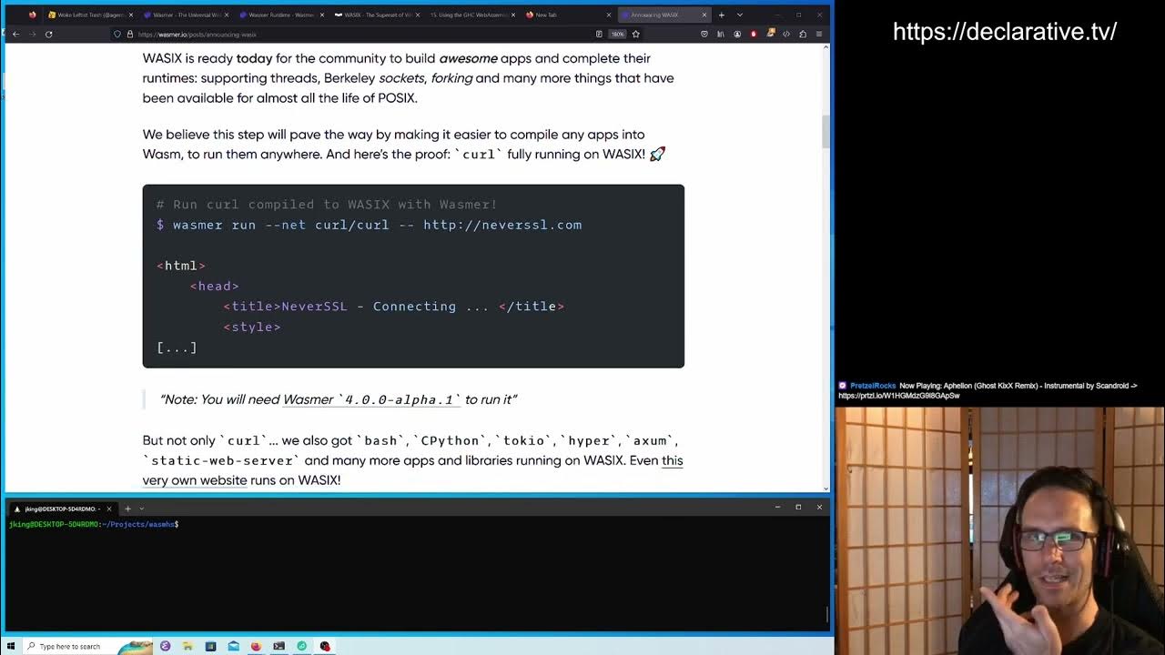 Haskell + WASM redux, postgresql-replicant - YouTube