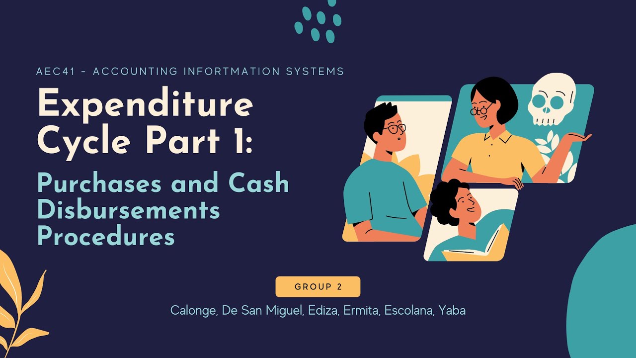 The Expenditure Cycle Part 1 Purchases And Cash Disbursement The Expenditure Cycle Part 1 Purchases And Cash Disbursement