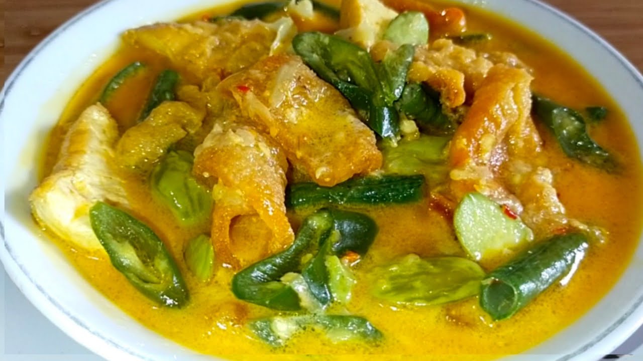 Resep sayur krecek khas Jawa tengah || Krupuk rambak dimasak santan ...