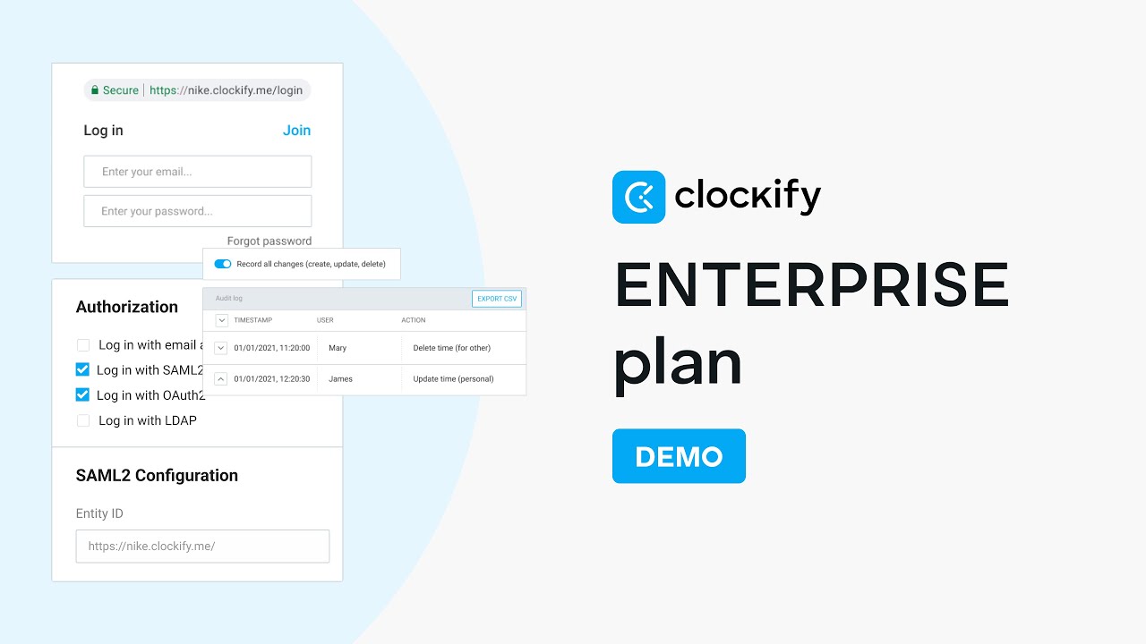 Clockify Enterprise Plan - YouTube