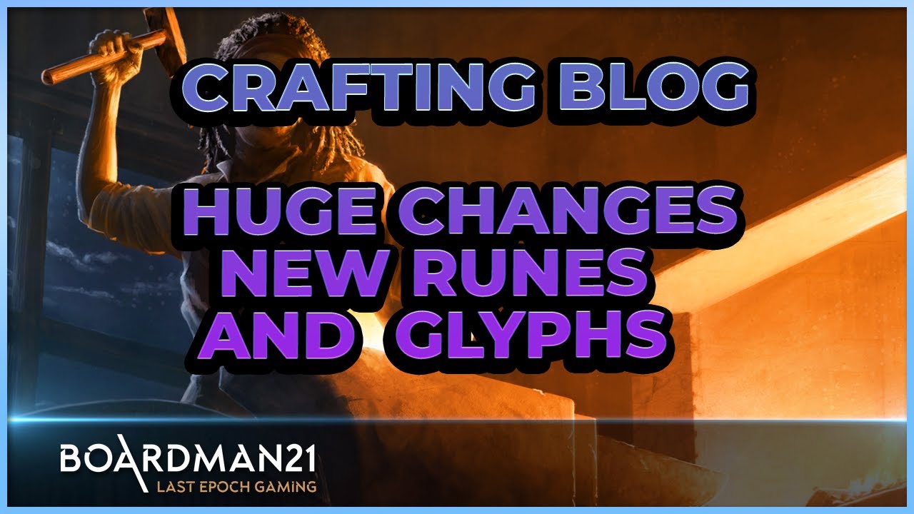 Last Epoch | HUGE Crafting changes Coming in 0.8.4 | NEWS - YouTube