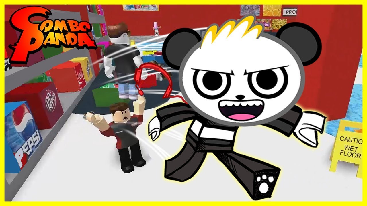 Roblox Escape from Grocery Store GIANT FOOD Let's Play with Combo Panda ...