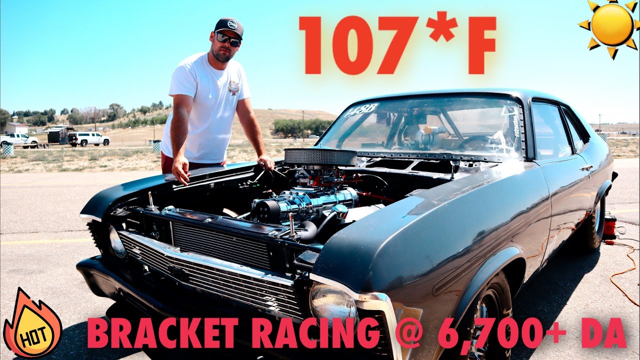 HOTTEST Weather I've DRAG RACED In! BOOSTED 383 Small Block Chevy NOVA ...