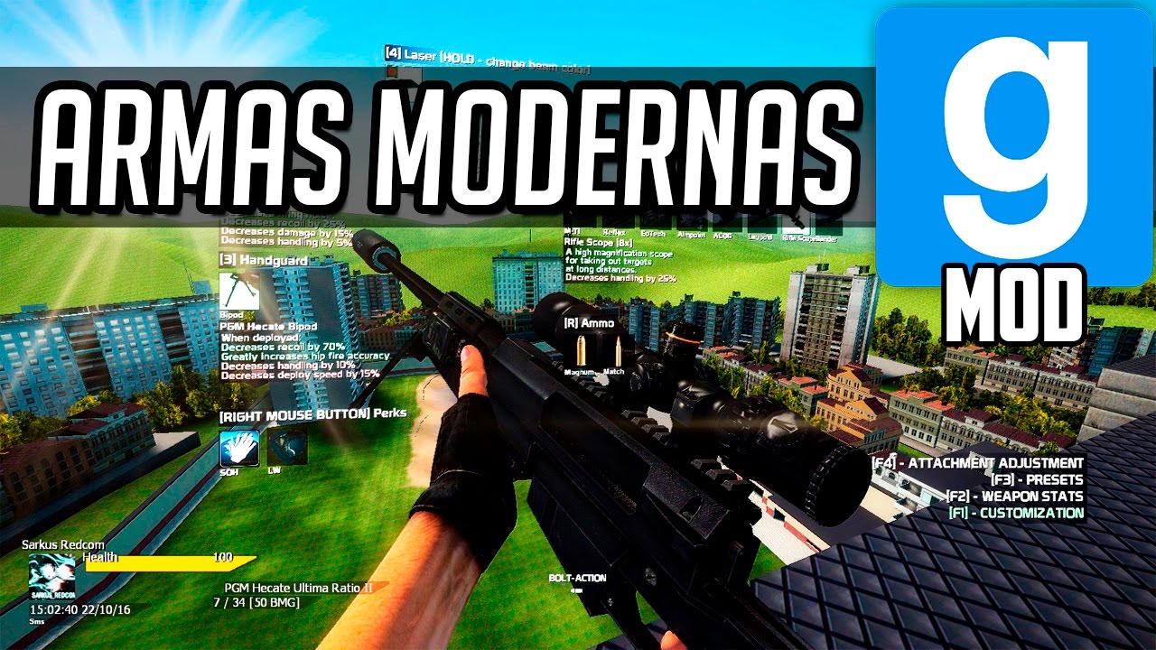 Garry's Mod Addons: Pack de Armas Modernas y Call Of Duty - ARMAS ...