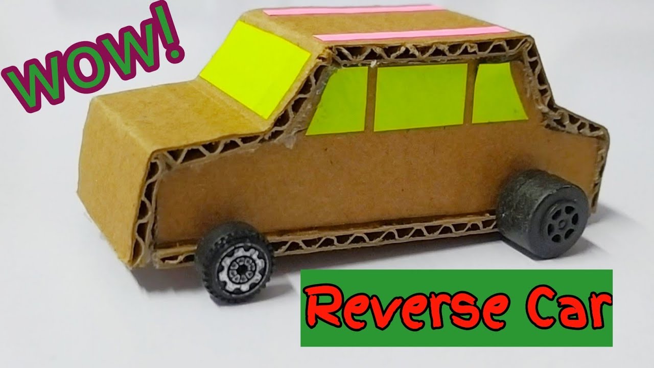 How to make self powered car with cardboard - YouTube