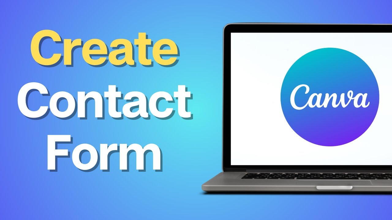 How to Create Contact Form on Canva - YouTube