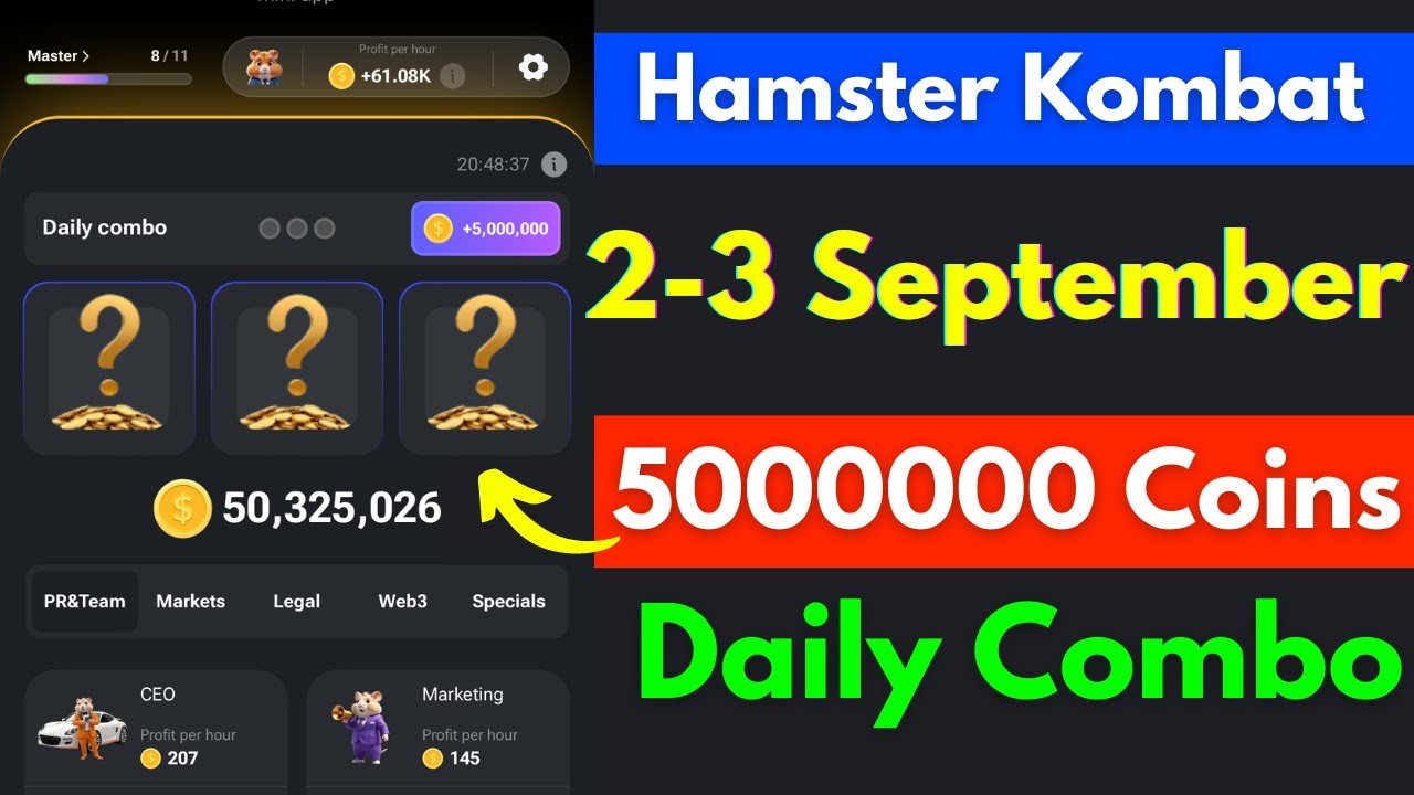 2 September daily combo | hamster kombat daily combo | 2 September ...