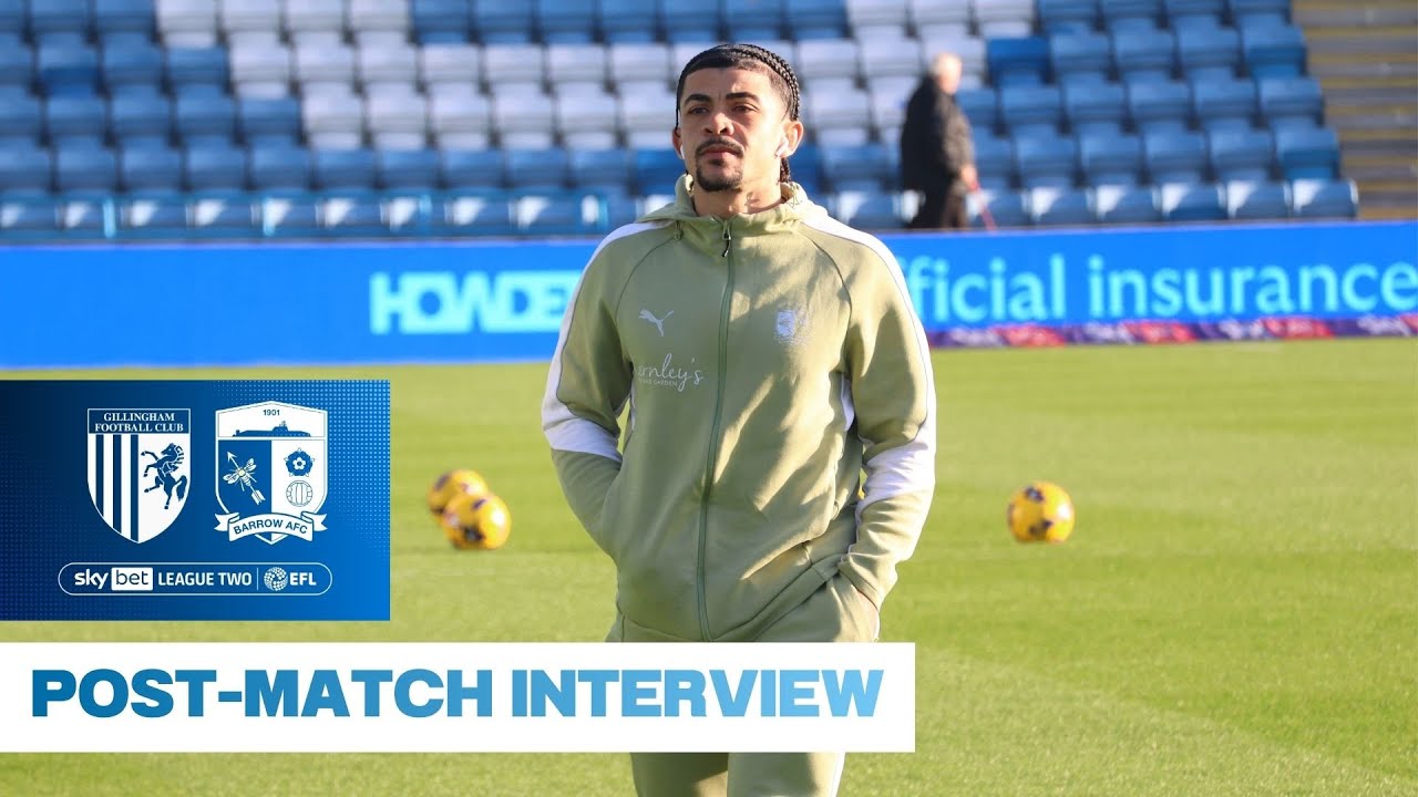 Josh Gordon Post-Match: Gillingham (A) - YouTube