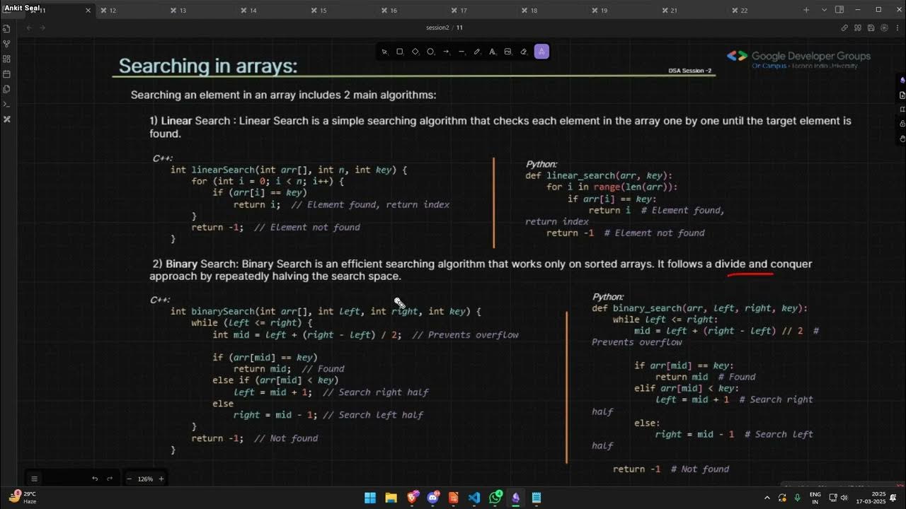 DSA Session 3 - YouTube