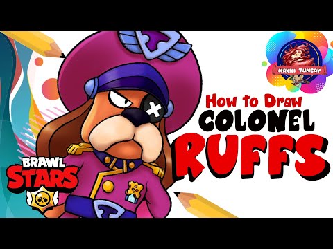 How to Draw COLONEL RUFFS? Brawl Stars Drawing | Albay RUFFS Oyun Karakteri Çizimi Yaptım!