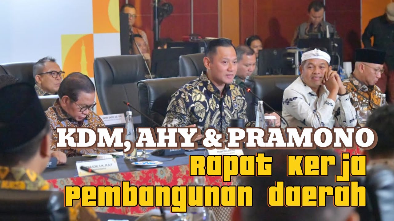 Kdm Ahy And Pramono Rapat Kerja Pembangunan Daerah Youtube
