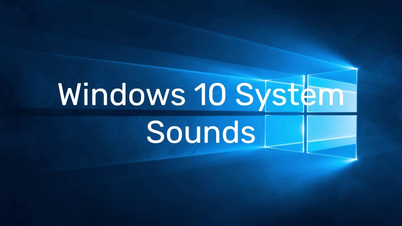 Windows 10 System Sounds - YouTube